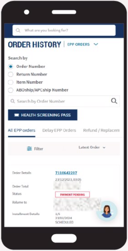 How to check EPP order status – Amway MSB