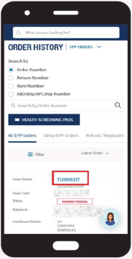 How to check EPP order status – Amway MSB