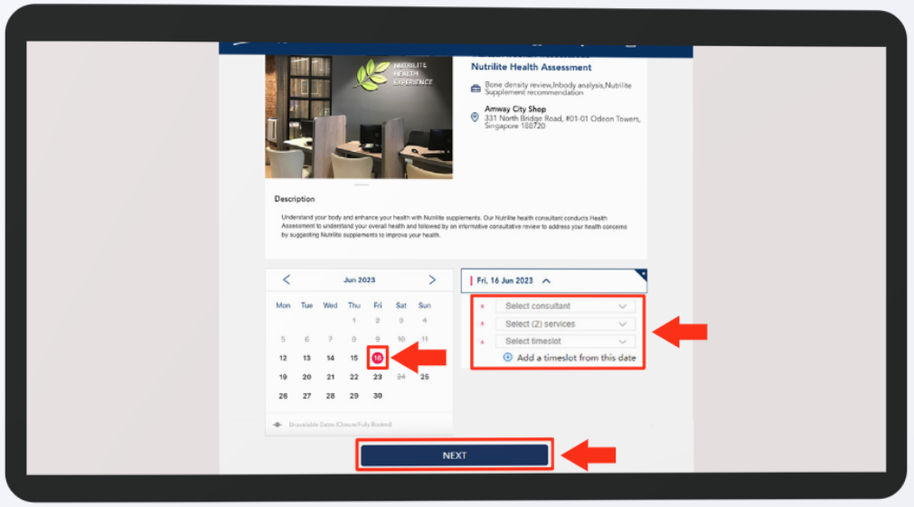 Amway Booking – Amway MSB