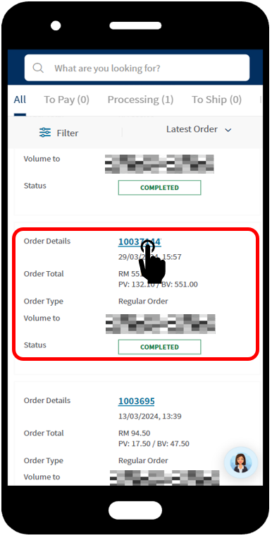 How to view my past purchases/orders? – Amway MSB