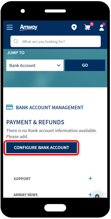 How to update my bonus bank account? [Single Applicant] – Amway MSB