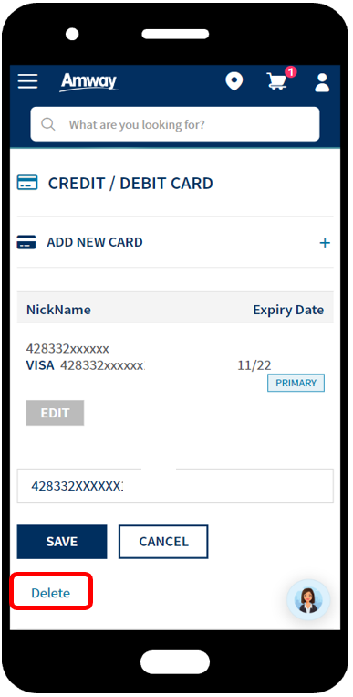 How to delete my credit/debit card details? – Amway MSB How to delete my credit/debit card details? – Amway MSB