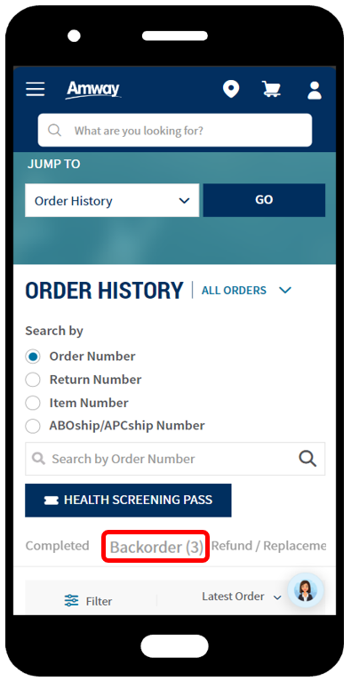 How to check my Backorder status? – Amway MSB