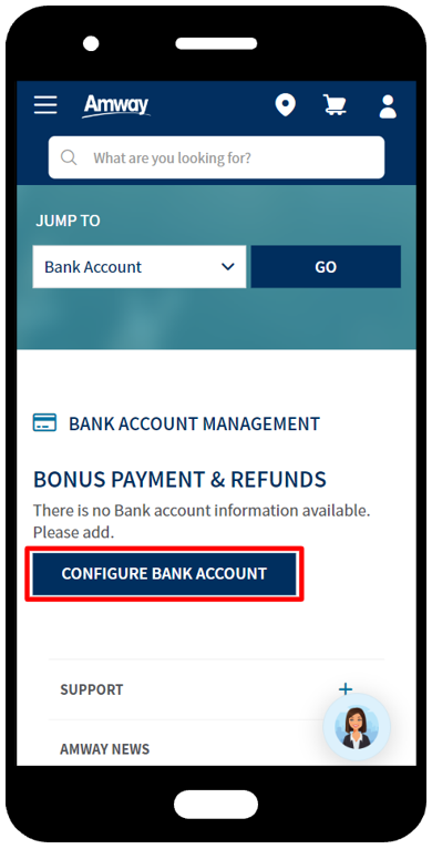 How to update my bonus bank account? [Joint Applicant] – Amway MSB
