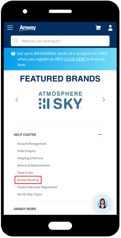 Amway Booking – Amway MSB