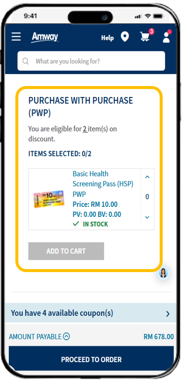How to check PWP/GWP stock availability – Amway MSB